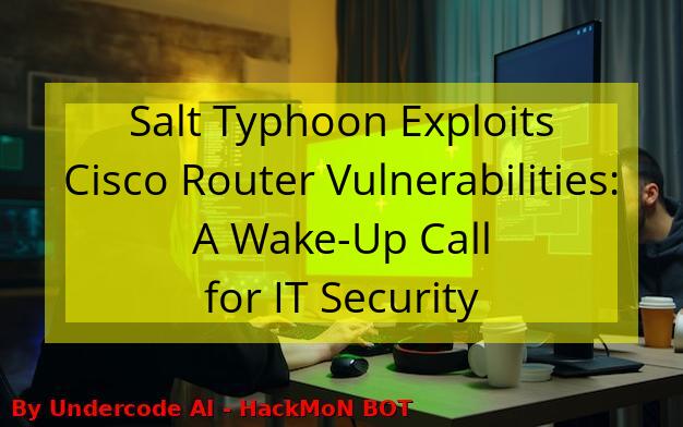Salt Typhoon Exploits Cisco Router Vulnerabilities A Wake Up Call For 5684
