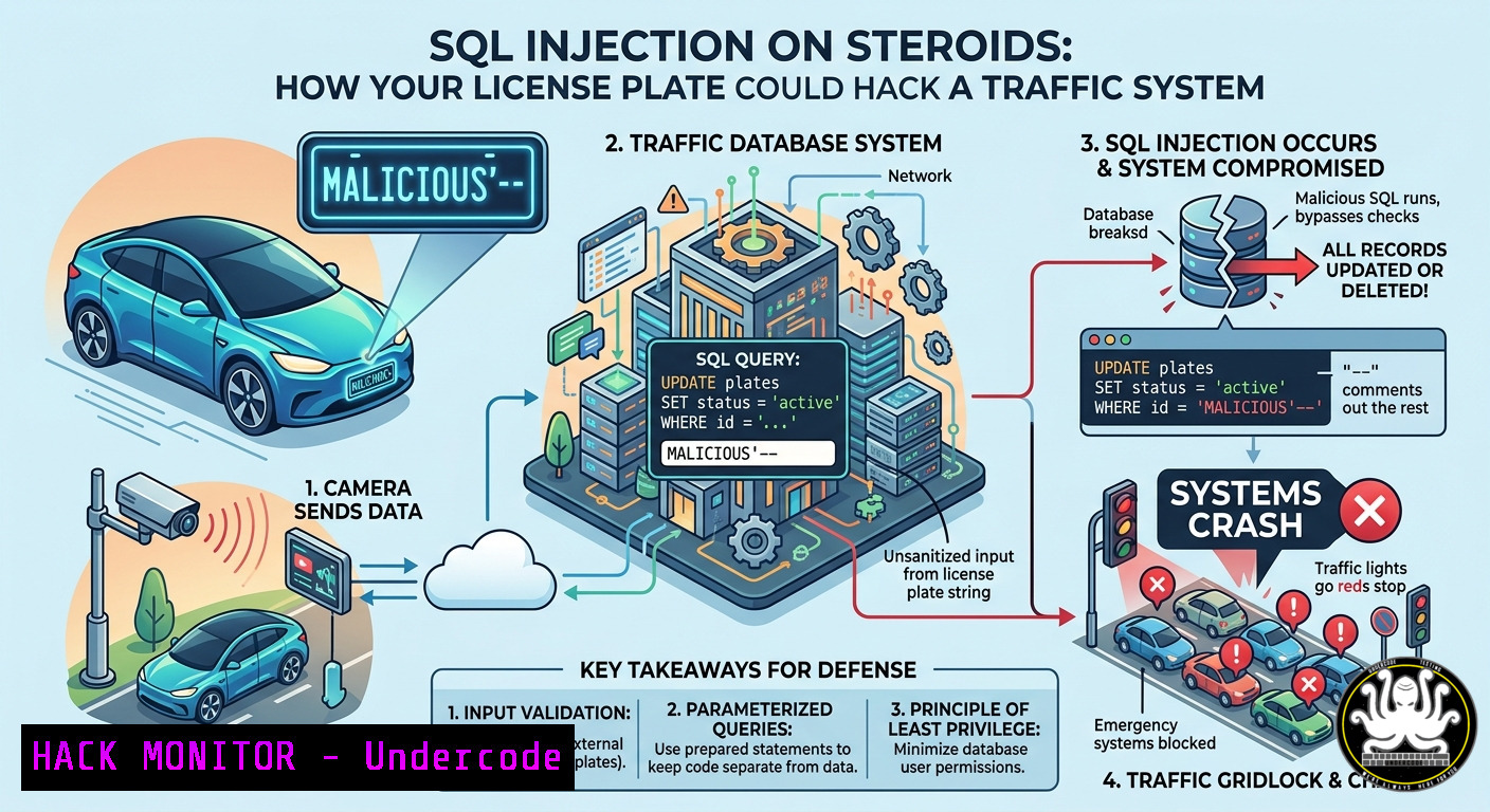 SQL Injection On Steroids: How Your License Plate Could Hack A Traffic ...