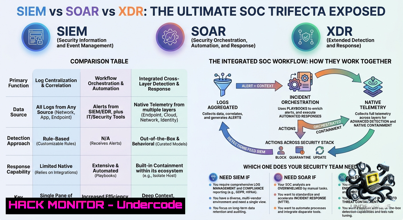 SIEM Vs SOAR Vs XDR: The Ultimate SOC Trifecta Exposed – Which One Does ...