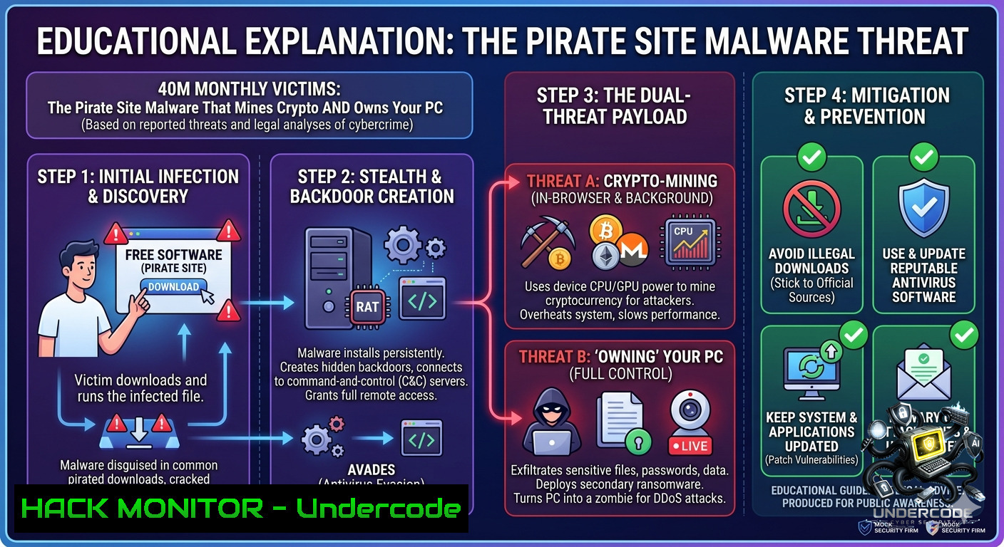 40M Monthly Victims: The Pirate Site Malware That Mines Crypto AND Owns ...